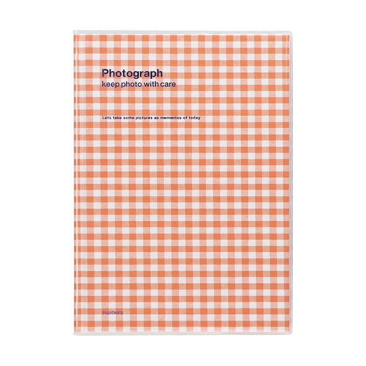 【Web Shop限定カラー】PDフォトアルバム ベーシック ギンガムチェックM | DELFONICS Web Shop